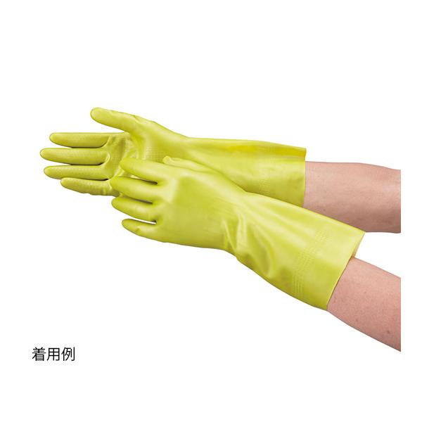 ●<商品詳細参考ページ>外部リンク：https://axel.as-1.co.jp/asone/d/3-8083-03/●サイズ：L●色：グリーン●入数：1双●材質：表／天然ゴム（脱タンパク質処理）、裏／綿（植毛）●事業者向け商...