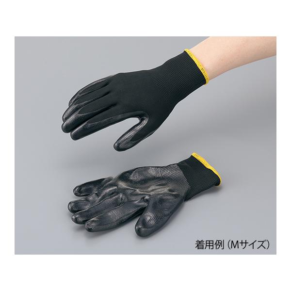 ●<商品詳細参考ページ>外部リンク：https://axel.as-1.co.jp/asone/d/3-9463-03/●サイズ：L●入数：1袋（1双入）●材質：ポリエステル100％、コーティング部/NBR（ニトリル）●色（手首...