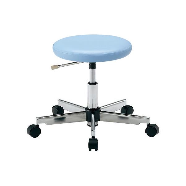 ●<商品詳細参考ページ>外部リンク：https://axel.as-1.co.jp/asone/d/4-2543-03/●色：ブルー●足掛リング：無し●材質：座／ウレタンフォーム、貼り地／ビニールレザー、脚部／クロームメッキ仕上...