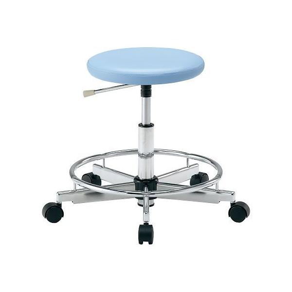 ●<商品詳細参考ページ>外部リンク：https://axel.as-1.co.jp/asone/d/4-2544-03/●色：ブルー●足掛リング：有り●材質：座／ウレタンフォーム、貼り地／ビニールレザー、脚部／クロームメッキ仕上...