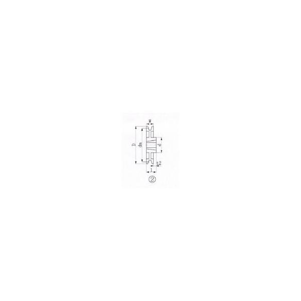 ●<商品詳細参考ページ>外部リンク：https://axel.as-1.co.jp/asone/d/61-2039-16/●事業者向け商品です。●データム径（mm）：200●溝数：1●適用ブッシング：2012●図面番号：2●適用...