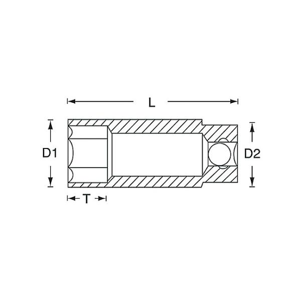 ●<商品詳細参考ページ>外部リンク：https://axel.as-1.co.jp/asone/d/61-4087-99/●事業者向け商品です。●差込角("SQ)：3/8●サイズ(mm)：21●全長(L;mm)：64●先端部外径...