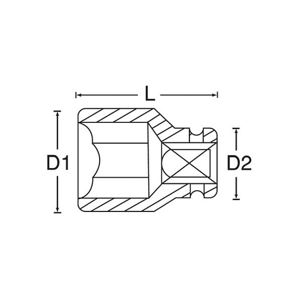 ●<商品詳細参考ページ>外部リンク：https://axel.as-1.co.jp/asone/d/61-4090-57/●事業者向け商品です。●サイズ(mm)：21●差込角(”SQ)：3/8●先端部ソケット外径D1(mm)：3...