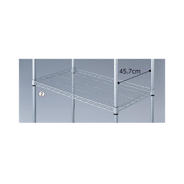 ●<商品詳細参考ページ>外部リンク：https://axel.as-1.co.jp/asone/d/61-7197-47/●事業者向け商品です。●素材：スチール製 クロームメッキ●サイズ：W121.2×D45.7cm●耐荷重：1...