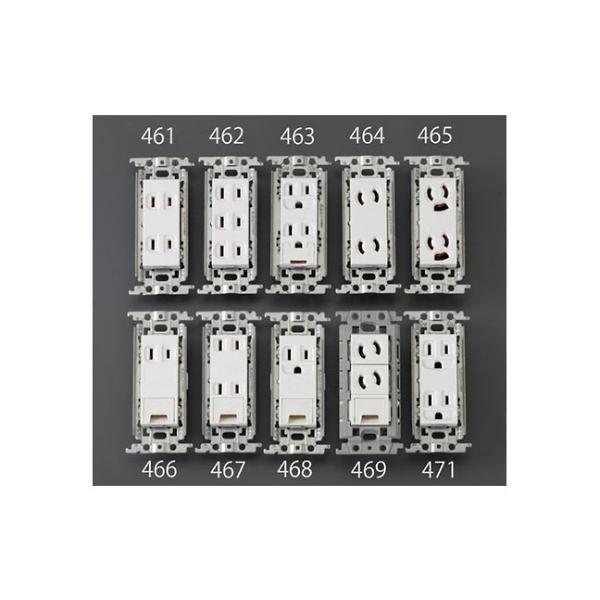 ●<商品詳細参考ページ>外部リンク：https://axel.as-1.co.jp/asone/d/61-8978-10/●定格容量：15A・125V●サイズ：50.1×110mm●コンセント：2P×3個●コード番号：EA940...