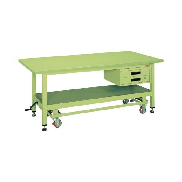 ●<商品詳細参考ページ>外部リンク：https://axel.as-1.co.jp/asone/d/61-9773-32/●事業者向け商品です。●サイズ：1800×800×740mm●色：サカエグリーン●質量：125kg●天板サ...