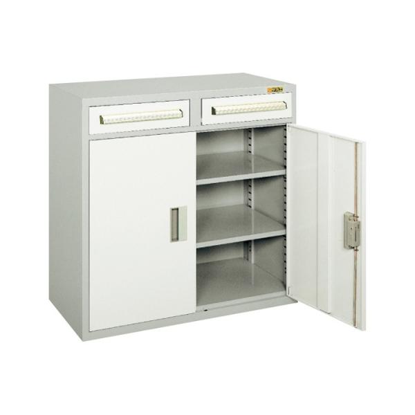 ●<商品詳細参考ページ>外部リンク：https://axel.as-1.co.jp/asone/d/61-9793-36/●事業者向け商品です。●サイズ：900×450×880mm●色：グレー●質量：43kg●コード番号：143677