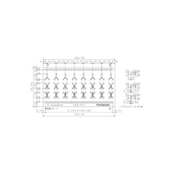 ●<商品詳細参考ページ>外部リンク：https://axel.as-1.co.jp/asone/d/62-3415-17/●事業者向け商品です。●入数：1枚●サイズ：55×100mm●穴径：0.9φ●材質・板厚：片面・ガラスエポ...