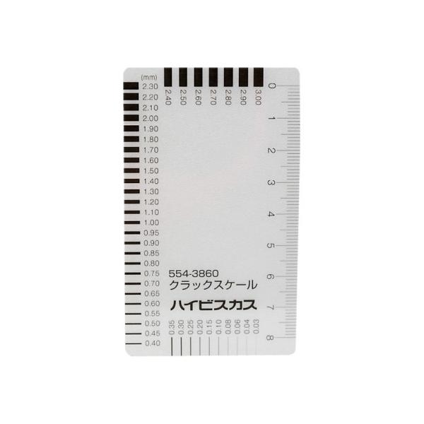 ●<商品詳細参考ページ>外部リンク：https://axel.as-1.co.jp/asone/d/62-4864-57/●サイズ：55×91×0.25mm●材質：レキサンフィルム製●読み取り可能値：0.03〜3.0mm●目盛色...