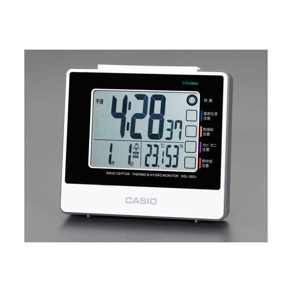 ●<商品詳細参考ページ>外部リンク：https://axel.as-1.co.jp/asone/d/62-9155-46/●電波受信機能●周波数：40kHz/60kHz自動選局●機能：電子音アラーム、スヌーズ、カレンダー、温湿度...