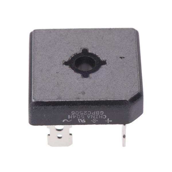 ●<商品詳細参考ページ>外部リンク：https://axel.as-1.co.jp/asone/d/63-4898-51/●事業者向け商品です。●入数：1個●ブリッジタイプ：単相●ピーク平均順方向電流：25A●ピーク逆繰返し電圧...