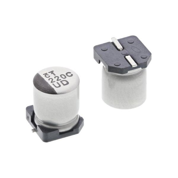 ●<商品詳細参考ページ>外部リンク：https://axel.as-1.co.jp/asone/d/63-5042-08/●事業者向け商品です。●入数：1袋（10個入）●静電容量：220μF●取り付けタイプ：表面実装●寸法：6....