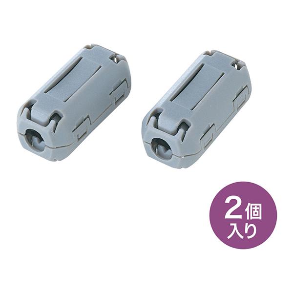 ●<商品詳細参考ページ>外部リンク：https://axel.as-1.co.jp/asone/d/64-0910-21/●事業者向け商品です。●対応ケーブル：直径最大5mm（3〜5mm）●表材：高密度・大型フェライトコア●入数：2個