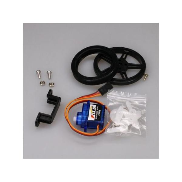 ●<商品詳細参考ページ>外部リンク：https://axel.as-1.co.jp/asone/d/64-5864-43/●事業者向け商品です。●回転サーボモーターFS90Rとサーボホイール、サーボモーター固定用パーツのセットで...