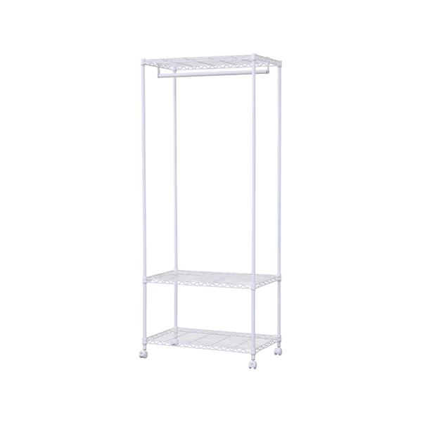 ●<商品詳細参考ページ>外部リンク：https://axel.as-1.co.jp/asone/d/67-3153-13/●事業者向け商品です。●耐荷重（約）：静止時/全体100kg、棚板1枚あたり50kg、ハンガーパイプ20k...