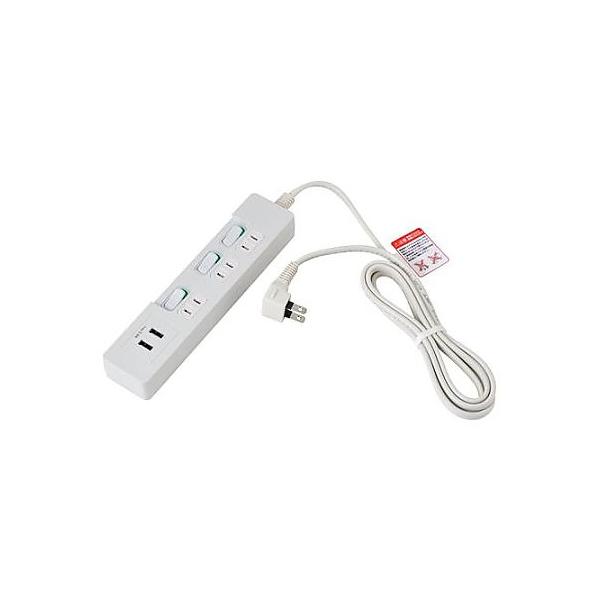 ●<商品詳細参考ページ>外部リンク：https://axel.as-1.co.jp/asone/d/67-5303-07/●事業者向け商品です。●メーカー：朝日電器（ELPA）●型番：WLS-E3232UA（W）●コンセント：2...