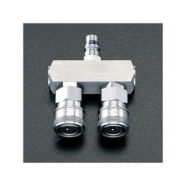 ●<商品詳細参考ページ>外部リンク：https://axel.as-1.co.jp/asone/d/78-0039-37/●型…20型●使用圧力…1.0MPa●材質…鋼鉄(クロムメッキ)・アルミニウム●1本の空気配管から同時に2...