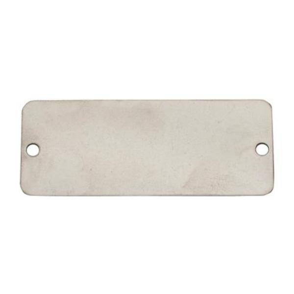 ●<商品詳細参考ページ>外部リンク：https://axel.as-1.co.jp/asone/d/78-0307-46/●材質：アルミ●厚さ：1mm●サイズ：19×44mm●穴径：3.2mm●入数は10枚入です。●コード品番：...