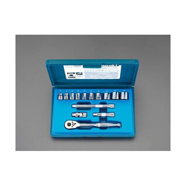 ●<商品詳細参考ページ>外部リンク：https://axel.as-1.co.jp/asone/d/78-0361-09/●＜セット内容＞：14点●差込角：3/8"●ソケット（6角）：8・10・11・12・13・14・17・19...