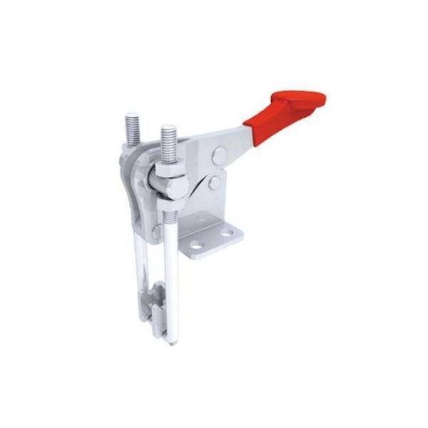 ●<商品詳細参考ページ>外部リンク：https://axel.as-1.co.jp/asone/d/78-0448-56/●縦ラッチ型●材質：ステンレス製●締付能力：900kg●サイズ：53×132.4×154（H）mm●取付金...