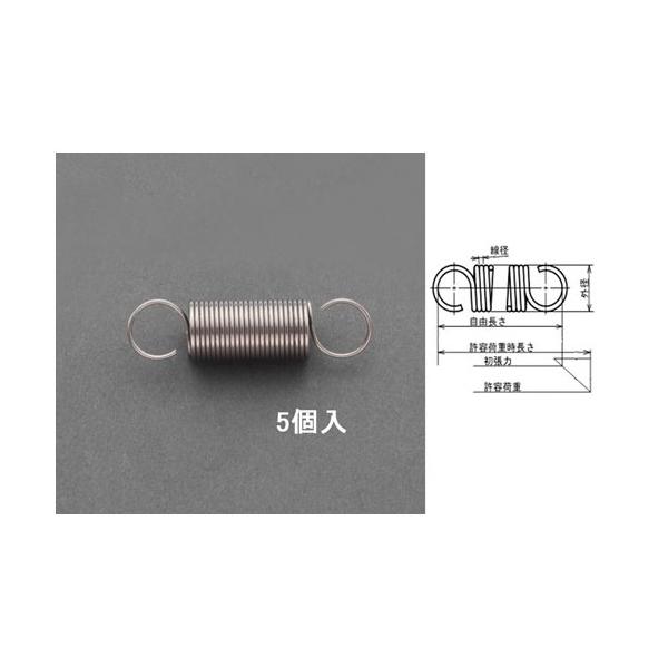 ●<商品詳細参考ページ>外部リンク：https://axel.as-1.co.jp/asone/d/78-0961-36/●材質：SUS304●巻方向：右巻き●許容荷重：5.49N●許容荷重時長さ：158.9mm●線径：φ0.6...