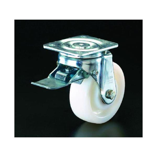 ●<商品詳細参考ページ>外部リンク：https://axel.as-1.co.jp/asone/d/78-1038-95/●仕様：自在後ブレーキ●材質：金具／ステンレス、車輪／ナイロン6●車輪径×幅：100×37mm●全高：12...