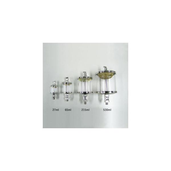 ●<商品詳細参考ページ>外部リンク：https://axel.as-1.co.jp/asone/d/78-1058-55/●材質：真鍮（黄銅棒）、アクリル●ねじサイズ：G1/4●容量：531ｍL●胴径：100mm●事業者向け商品です。