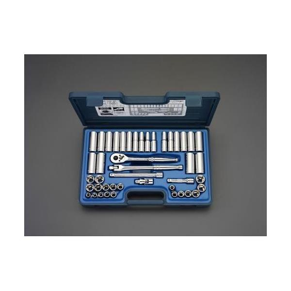 ●<商品詳細参考ページ>外部リンク：https://axel.as-1.co.jp/asone/d/78-1115-41/●セット内容44点●差込角：3/8"●ソケット及びディープソケット（6角）：8・9・10・11・12・13...