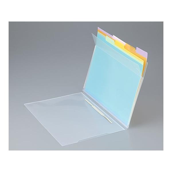 ●<商品詳細参考ページ>外部リンク：https://axel.as-1.co.jp/asone/d/8-3415-01/●材質：再生PP（ポリプロピレン）50％●マチ幅：10mm●ポケット数：5個●付属品：見出し紙（1枚）・イン...