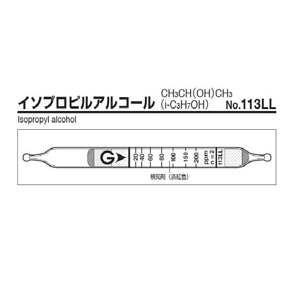●<商品詳細参考ページ>外部リンク：https://axel.as-1.co.jp/asone/d/9-808-01/●検知管名：113LL　イソプロピルアルコール●1箱の測定回数：10●有効期限（年）：2●●測定ガス名：1-メ...