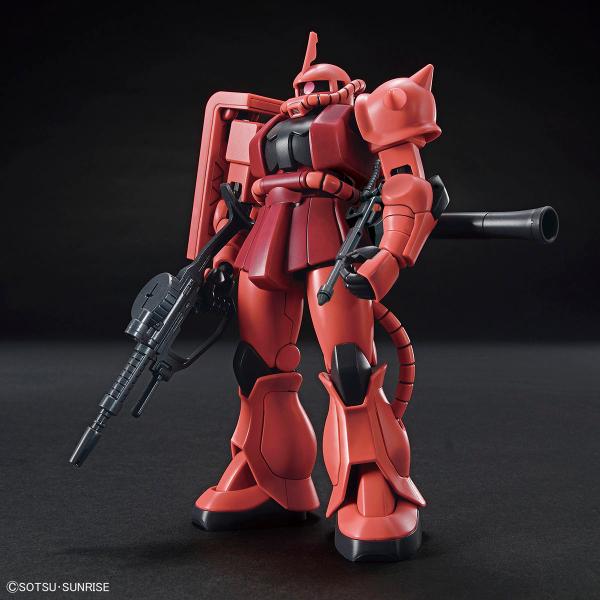 『機動戦士ガンダム』より、シャア専用ザクIIが新規造形にてHGシリーズに登場！■『機動戦士ガンダム』におけるプロポーションを最新の技術でリバイブ。■モノアイは頭部裏側の操作リブを動かすことで可動。■腕は上腕部に加え前腕部も回転し、可動域を大...
