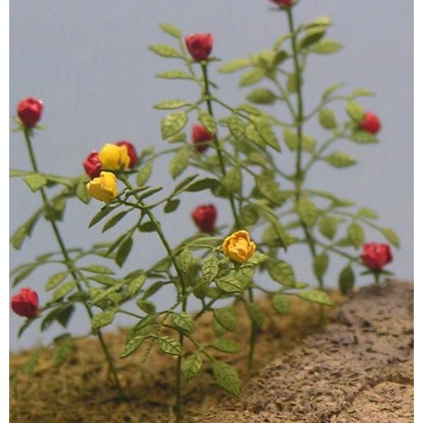 商品画像は着色完成例となっております。無着色のペーパークラフトとなっております。1/48のリアルなバラです。葉脈も再現されています。花びら、がく、葉は再生紙をレーザーカットしてあり、塗装後に台紙との接続部分を切り離します。茎は地巻きワイヤー...