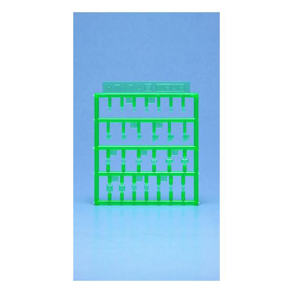 ■グリーン■プラスチック製■製品コード：OP-283市販のキャラクターモデルの目の部分を、透明のパーツにディテールアップすることができます。ヒーロータイプとモノアイタイプをセット。Copyright WAVE CORPORATION