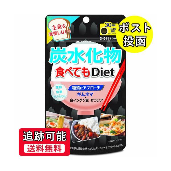井藤漢方製薬 炭水化物食べてもDiet 約30回分 120粒