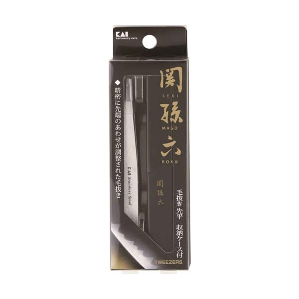 精密に先端の合わせが調整された先平タイプの毛抜きです。■貝印 KAI HC1805 関孫六 毛抜き 先平 毛抜き ツイーザー 眉毛ケア ムダ毛ケア ムダ毛処理 眉毛のお手入れ 身だしなみ エチケット用品 ネイルケア ビューティーケア ステン...