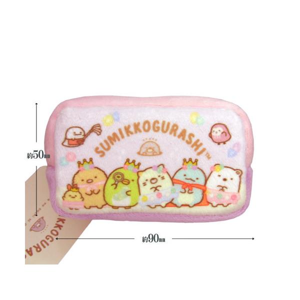 【送料について】送料別（宅配便）。「ゆうパック」、「エコ配」のいずれかとなります。★配送会社及び配送日時の指定は承れません。・女の子に大人気のかわいい「すみっコぐらし」のかわいいミニポーチです。 ・コスメやおやつなどを入れにとても便利。 ■...