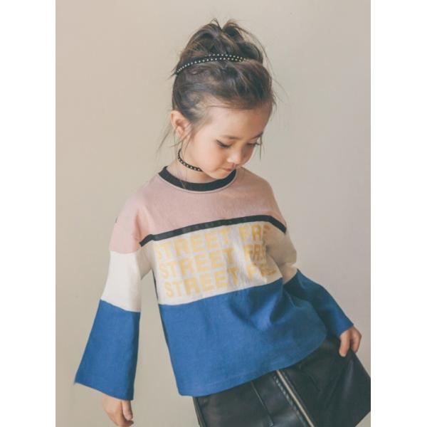 韓国子供服のＡＰＰＬＥＭＡＮＧＯの可愛いトップス(^^♪袖が少しフレアになっててオシャレカジュアル可愛い♪９０ｃｍ〜１４０ｃｍサイズ展開しております♪