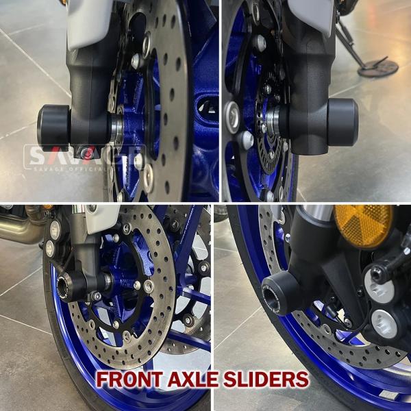 商品名： アクスルスライダーメーカー： SAVAGE適合：MT-09 2021-2023MT-09 SP 2021-2023Tracer 9 /GT 2021-2025Tracer 9 GT+ 2023-2025Tracer 900 /GT...