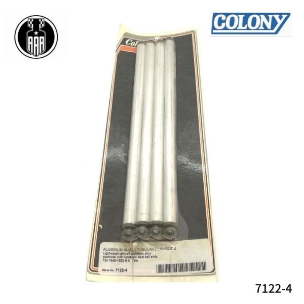 オーダー ナンバー：7122-4OEM HD Number：NEW HD Number：7122-4 Colony コロニー アルミ合金 チューブラー プッシュロッド ハーレーダビッドソン 1948-52年 74 モデル ALUMINUM ...