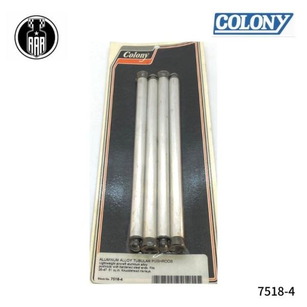 オーダー ナンバー：7518-4OEM HD Number：NEW HD Number：7518-4 Colony コロニー アルミ合金 チューブラー プッシュロッド ハーレーダビッドソン 1936-47年 ナックルヘッド 61 モデルAL...