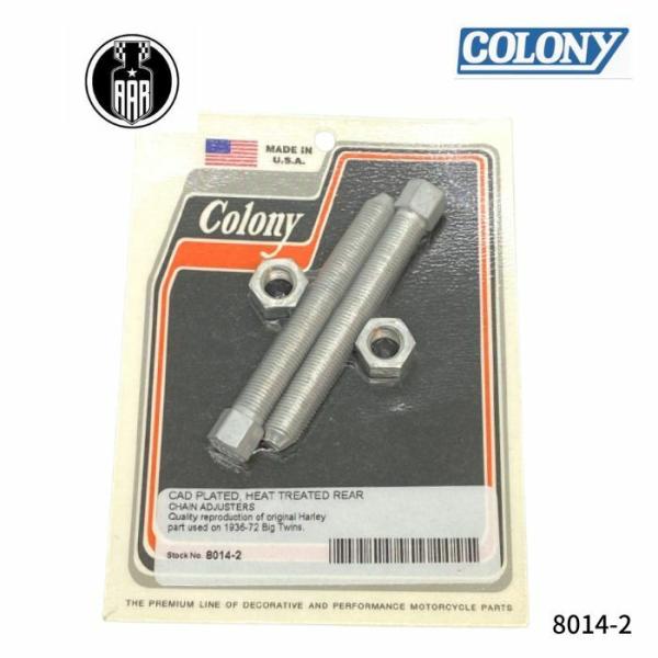 オーダー ナンバー：8014-2OEM HD Number：NEW HD Number：8014-2 Colony コロニー カドミウムメッキ 熱処理 リアチェーン アジャスター ハーレー Harley-Davidson 1936-72年 ...