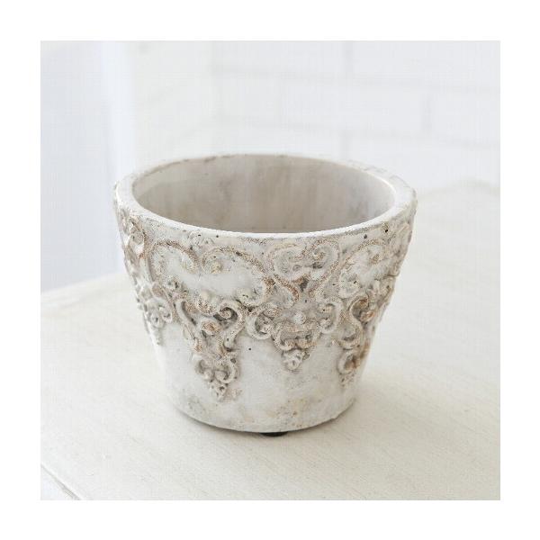 アンティーク シャビー 植物柄がおしゃれな可愛い植木鉢！