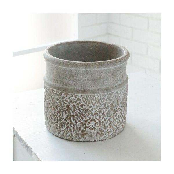 アンティーク シャビー 植物柄がおしゃれな可愛い植木鉢！