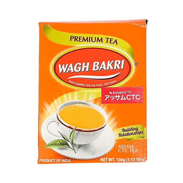 【発売日：2020年09月21日】WAGH BAKRI PREMIUM TEA 100g box アッサムCTC■商品名 ワグバクリ　プレミアムティー■原材料名  紅茶■内容量  100g■商品形態  常温■賞味期限  外箱側面に記載■保存...