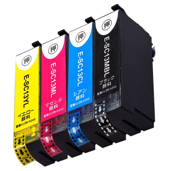 ■SC13 シリーズ｜エプソン（EPSON）互換インクカートリッジ・エプソン（EPSON）SC13 シリーズ【SC13MBL / SC13CL / SC13ML / SC13YL】と互換性のあるインクカートリッジです。・こちらの商品はエプソ...