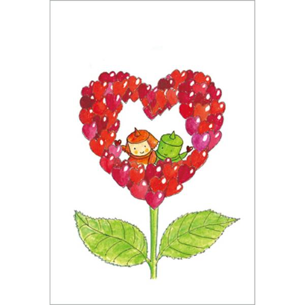 商品名： シャドープリント ハートの花 メール便/宅配便可品　番： 3dk-i003サイズ： 約148×100mm素　材： 紙容量： プリント5枚入詳　細： テキスト付