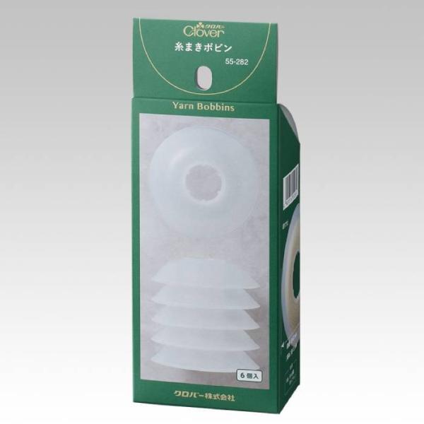 商品名： クロバー 糸巻きボビン品　番： 55-282サイズ： 本体サイズ 直径:約62mm 厚み:約12mm素　材： ウール50% アクリル50%容量： 6個入詳　細： 8巻セット 3色(各約16m)