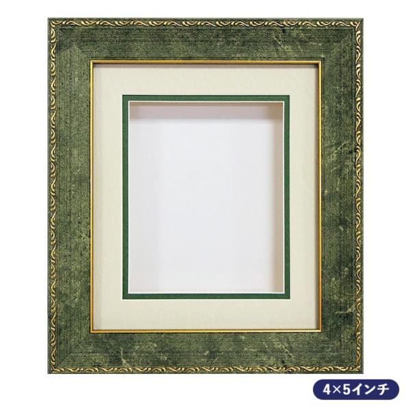 ABCクラフトが贈るオリジナルシャドーボックス額♪４×５用/ 深さ25mm外　寸：214×190mm窓抜き：118×94mmガラス：172×150mm