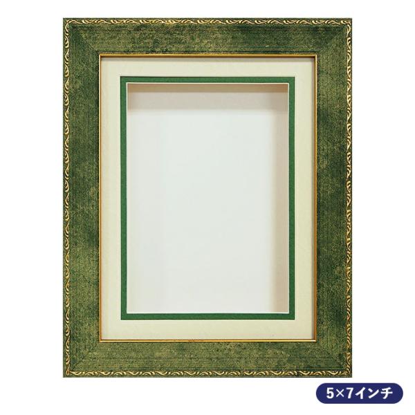 ABCクラフトが贈るオリジナルシャドーボックス額♪５×７ 用/ 深さ35mm外　寸：256×206mm窓抜き：164×114mmガラス：213×164mm