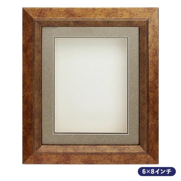 商品名： シャドーボックス用額 6×8インチサイズ D-390 金箔品　番： d-390サイズ： 6×8インチサイズ/深さ33mm窓抜き:188×140mm裏板:250×200mm外寸:312×268mm